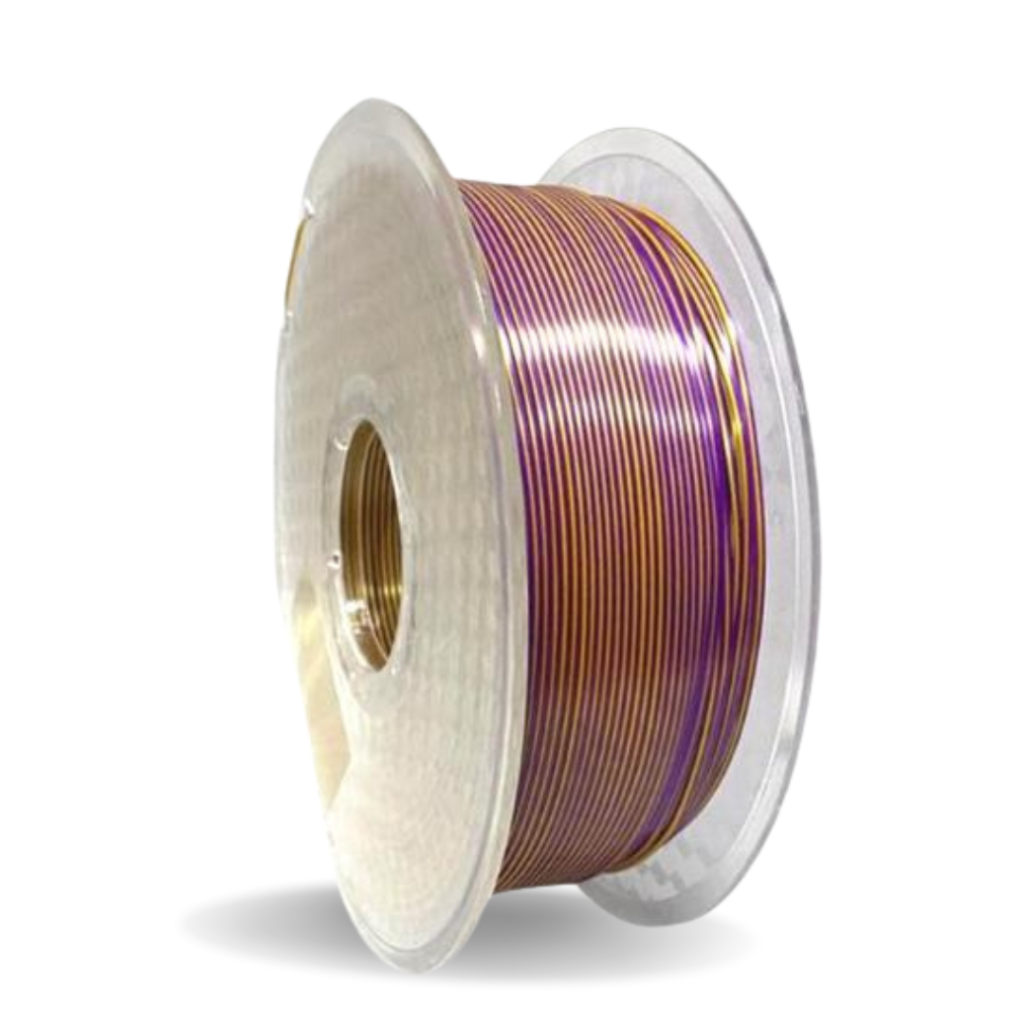 Filamento PLA Ultra Silk - Bicolor Ouro e Roxo - 3D Lab