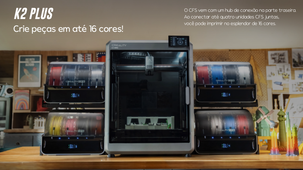 K2 Plus Combo Creality a Pronta entrega só aqui na 3D Lab!